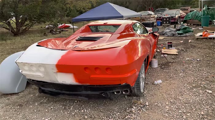 [VIDEO] Building a Retro-Bodied C8 Corvette Project in the Driveway ...