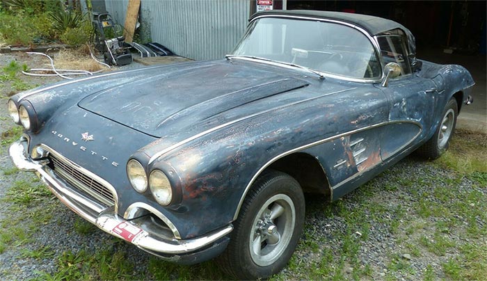 Corvettes for Sale: 1961 Corvette Project Can Be Restored As Buyer Sees ...