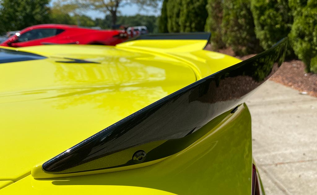 [SPIED] First Look at the Level 2 Spoiler on the 2023 Corvette Z06 ...