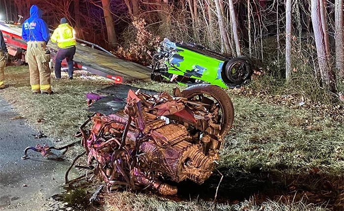 [ACCIDENT] C8 Corvette Split in Half After High-Speed Crash in New ...