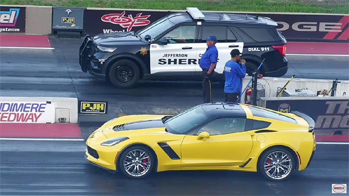 [VIDEO] County Sheriff Races a C7 Corvette Z06 at the Local Drag Strip ...