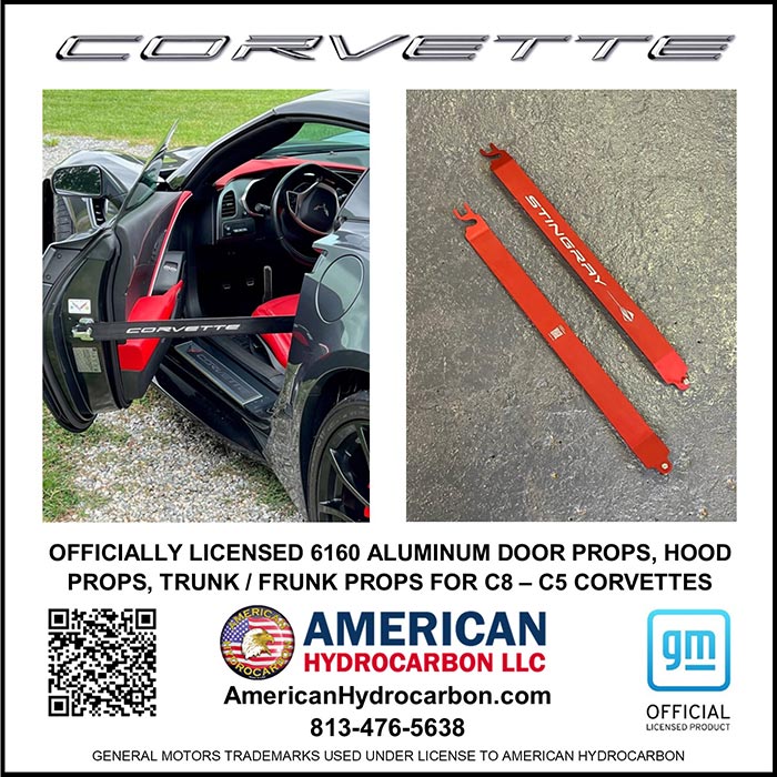 Show Off Your Corvette with These Door Holders and Hood Props from ...