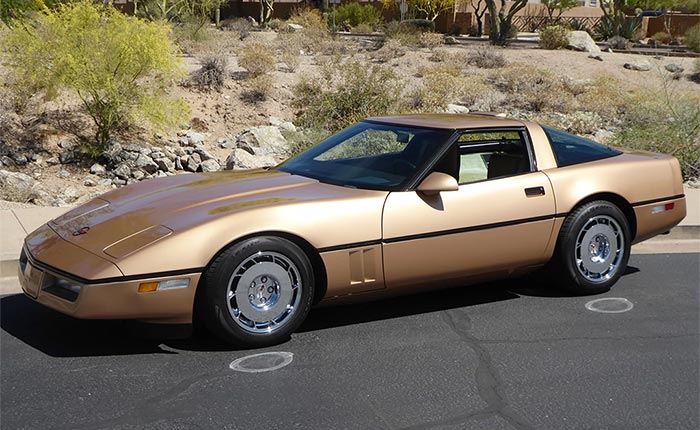 Corvettes for Sale: Rare Gold 1987 Corvette Offered at No Reserve on ...