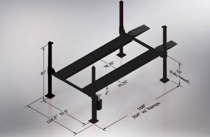 Expand Your Indoor Parking with the Backyard Buddy Classic 4-Post Lift ...