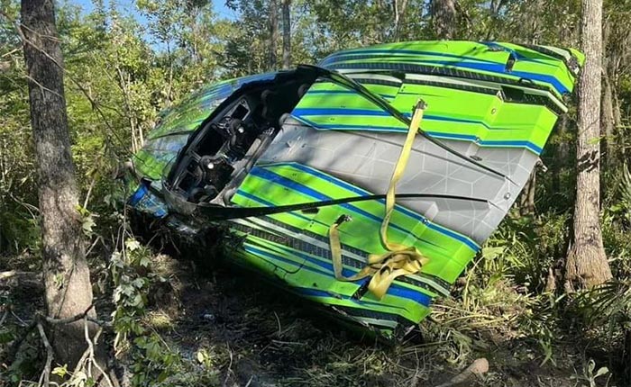 [PICS] $1.7 Million MTI ZR48 Corvette Boat Takes Out Trees During 130 ...