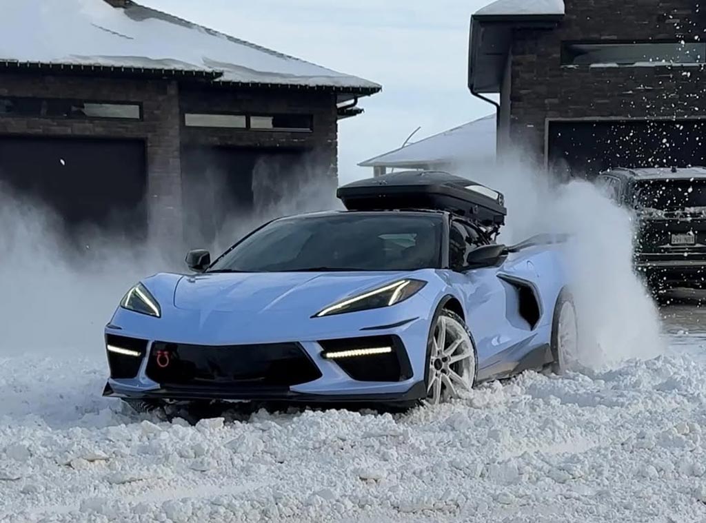 [VIDEO] Testing Out a Winterized Corvette Stingray on Snowy Roads ...