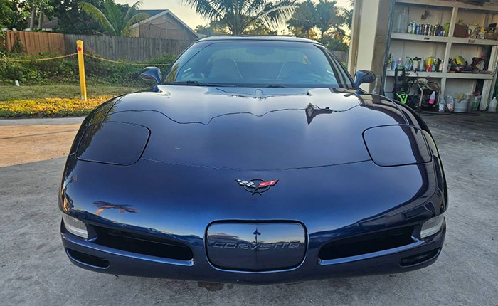 Corvettes for Sale: Rare Navy Blue 1999 Corvette with 38K Miles Offered ...