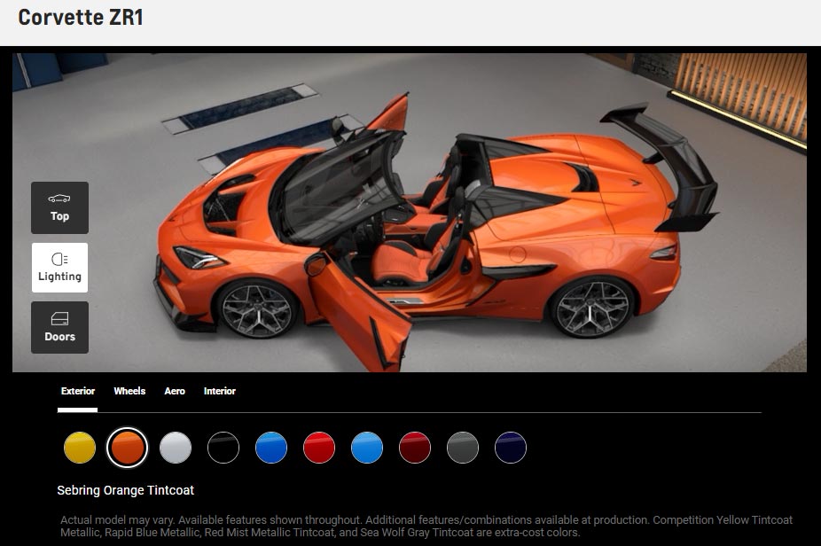 [PICS] Check Out the Mini Corvette ZR1 Configurator at Chevrolet.com ...