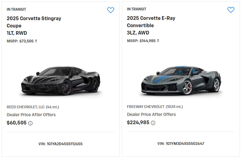 Chevrolet's Live Inventory Tracker Now Shows More Z06s than Stingrays ...