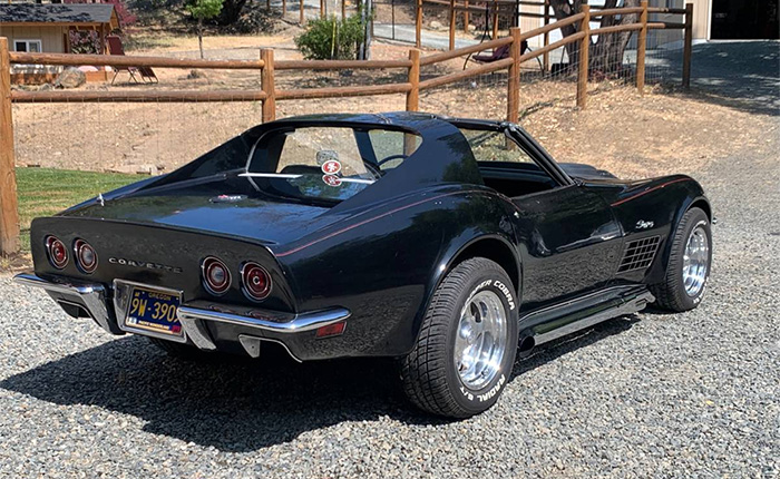 Corvettes for Sale: $20K Buys This Black/Black 1971 Corvette with a 454 ...