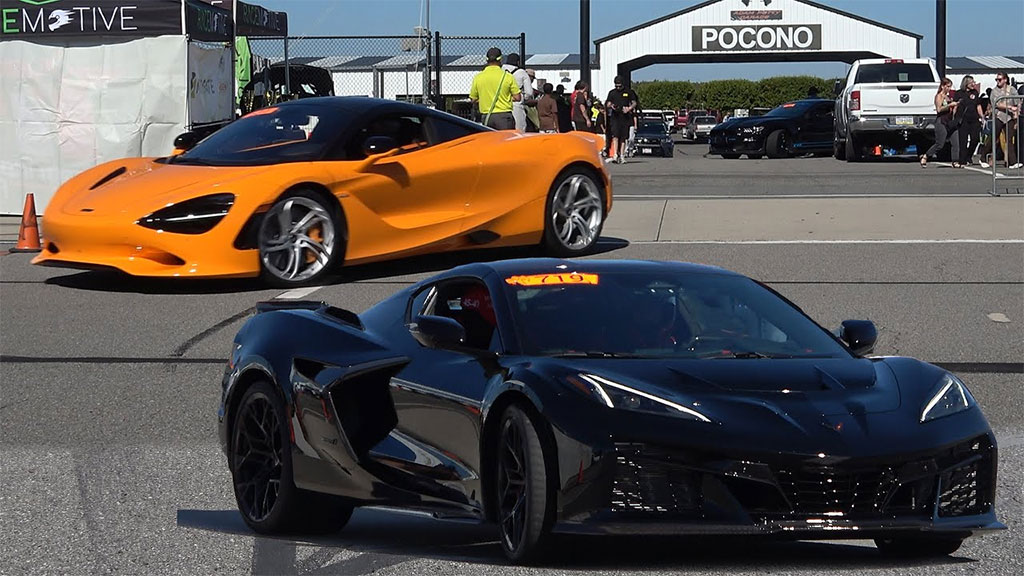 [VIDEO] C8 Corvette ZR1 Roll Races McLaren 750S for the RWD Crown ...