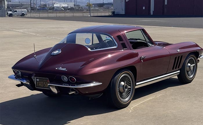 Corvettes for Sale: Milano Maroon 1965 Corvette Sport Coupe on BaT ...