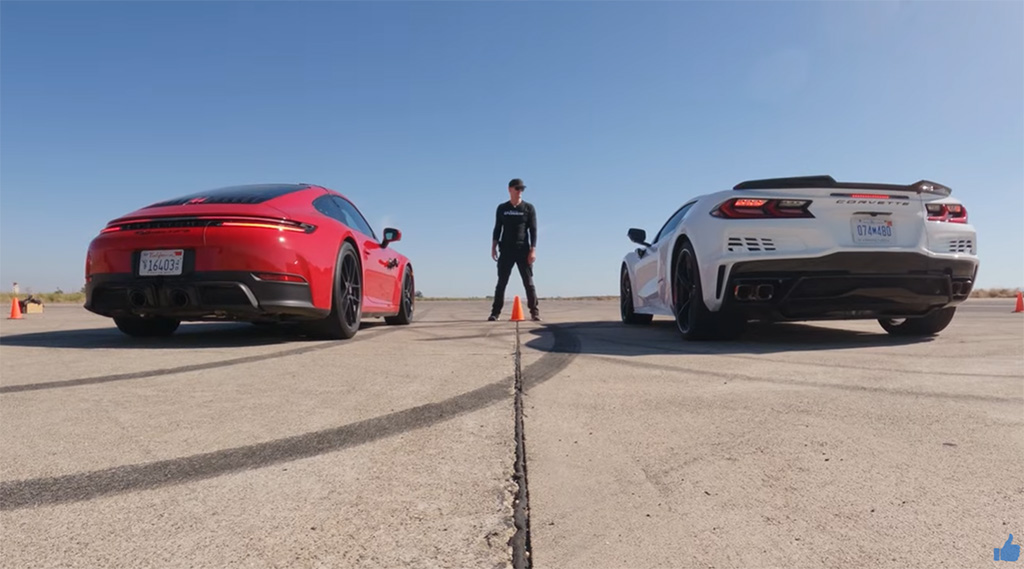 [VIDEO] U-Drags: C8 Corvette E-Ray Faces Off with the Porsche 911 GTS ...