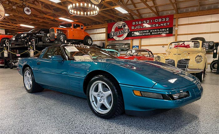 Corvettes for Sale: We Can't Believe this Bright Aqua 1994 C4 ZR-1 with ...