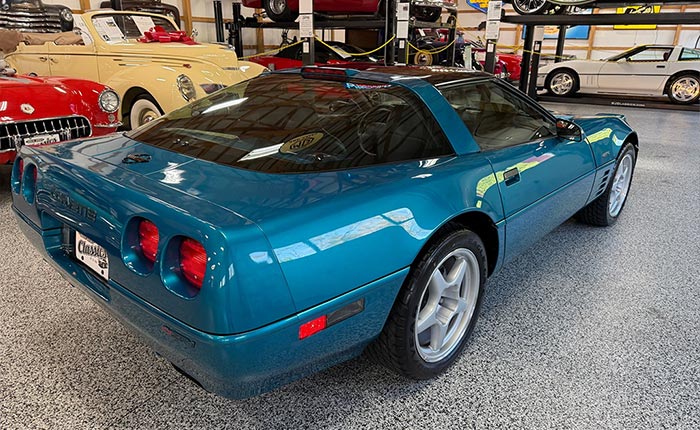 Corvettes for Sale: We Can't Believe this Bright Aqua 1994 C4 ZR-1 with ...