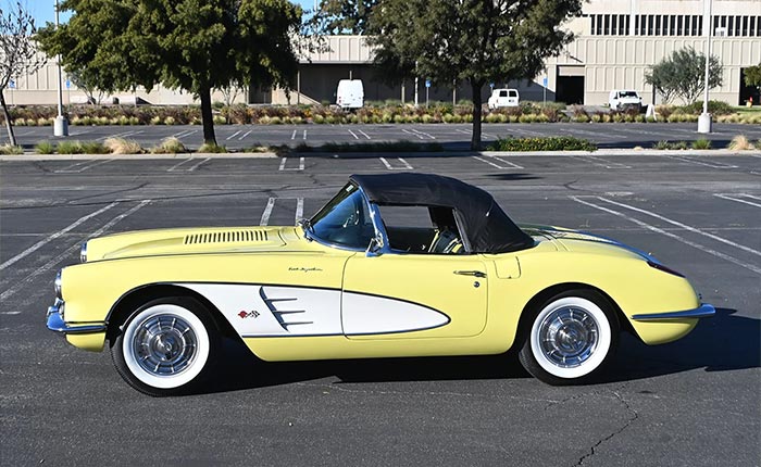 Corvettes for Sale: Panama Yellow 1958 Corvette Powered by a 283/290 ...