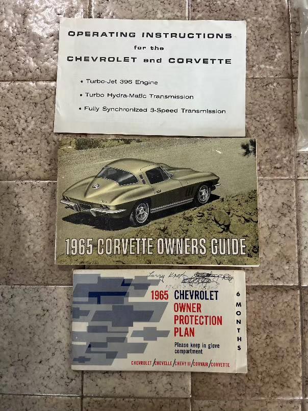 Corvettes for Sale: Matching Numbers 1965 Corvette 396 Coupe Owned ...