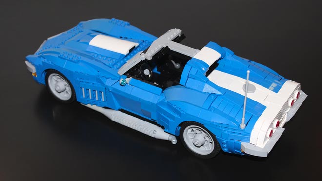 Lego Artist Recreates the 1969 Corvette Stingray - Corvette: Sales ...
