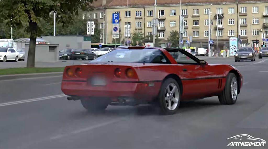 [ACCIDENT] Lithuanian C4 Corvette Driver Crashes Into Bus Stop While ...