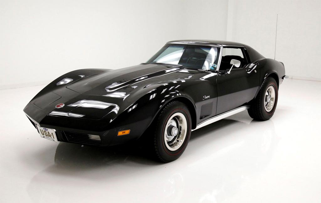 Corvettes For Sale 1973 Tuxedo Black L82 4 Speed Coupe For 425K