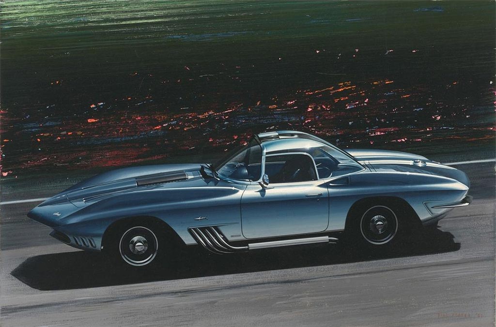 GM Design Team Shares Early Design Sketch of a 1961 Corvette Stingray ...