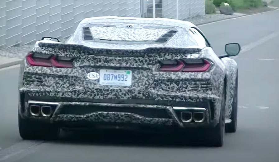 [VIDEO] New Nurburgring Sighting Shows C8 Mule with the Corner-Mounted ...