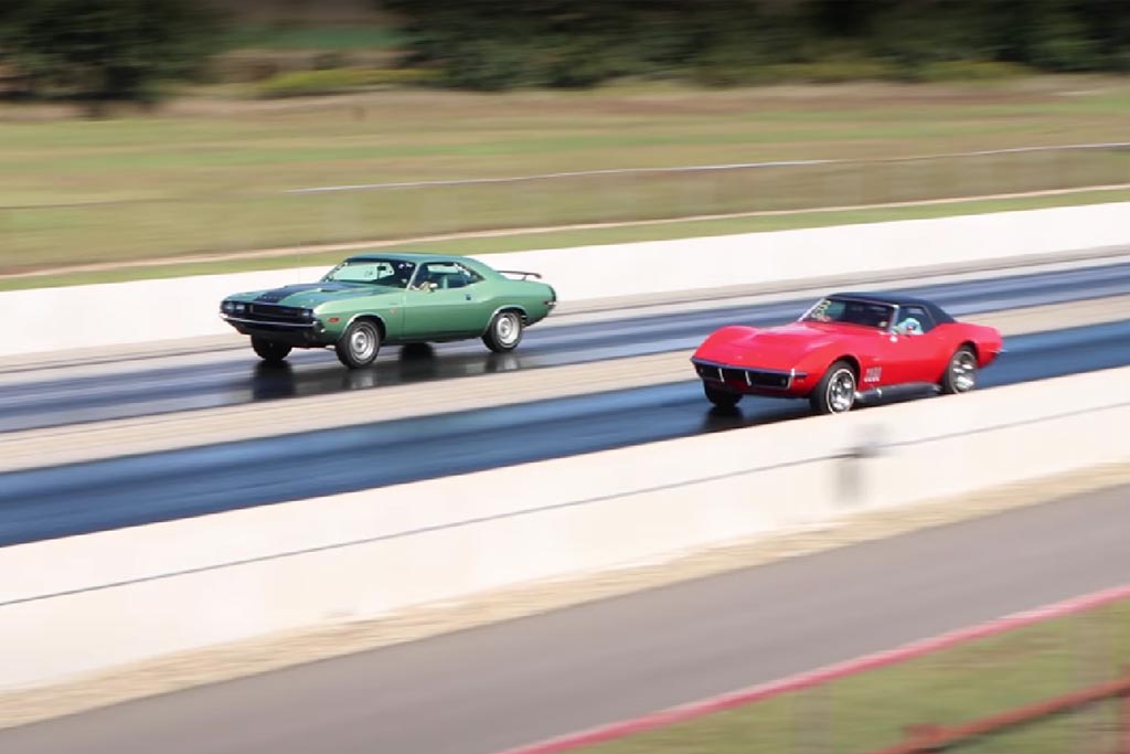 [VIDEO] Stock 1969 Corvette 427 Takes on a Stock 1970 Dodge Challenger ...