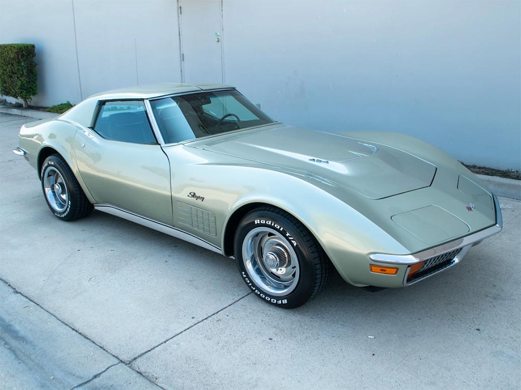 Corvettes for Sale: 1972 Corvette 454 Offered in Rare Pewter Silver ...