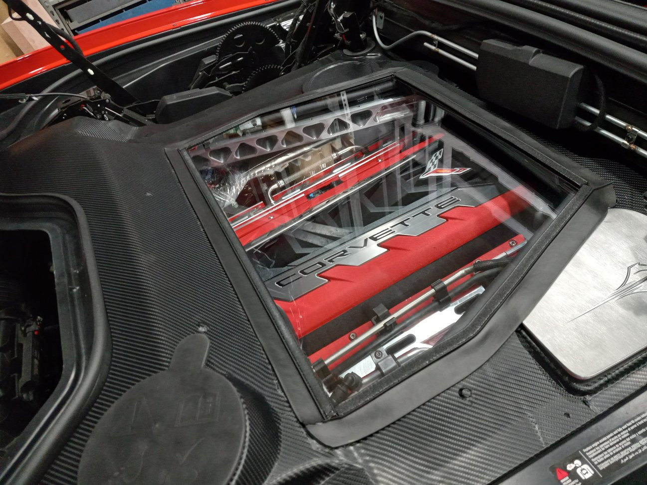 [PICS] C8 Corvette Convertible Owner Creates a See-Through Window to ...