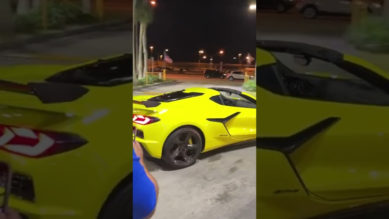 [VIDEO] Accelerate Yellow 2023 Corvette Z06 On the Move - Corvette ...