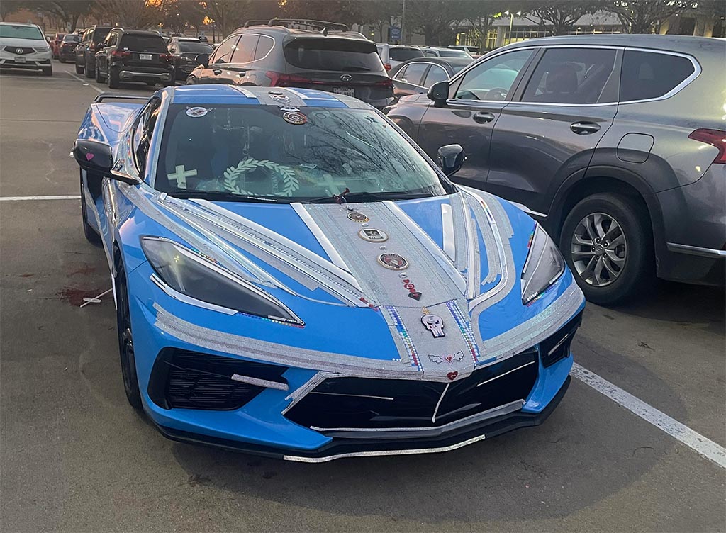 [PICS] Poor C8 Corvette Gets Bedazzled - Corvette: Sales, News & Lifestyle