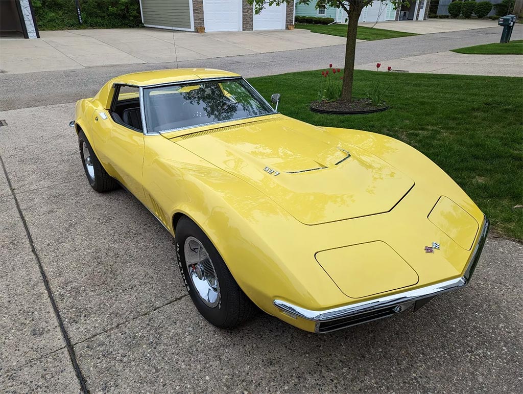 Corvettes for Sale: Safari Yellow 1968 Corvette with a Matching Numbers ...