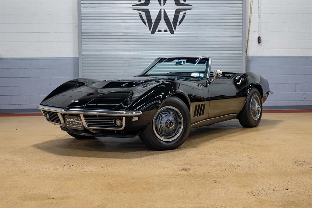 Corvettes for Sale: Triple Black 1968 Corvette Convertible with 427 on ...