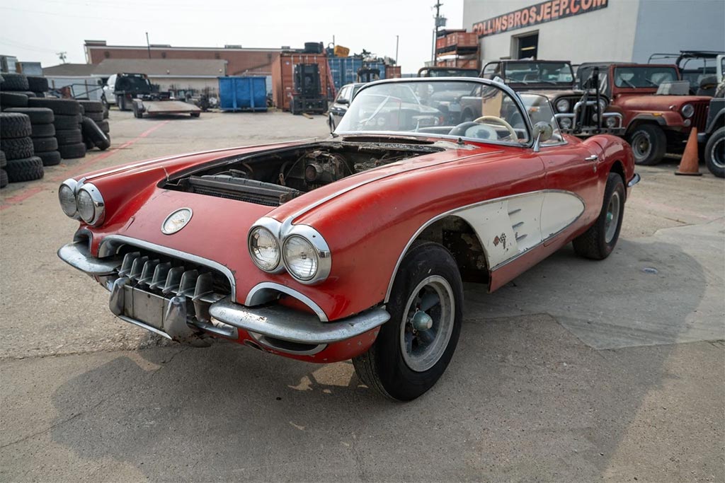 Corvettes for Sale: The 'Fiery' 1959 Corvette Found by Dennis Collins ...