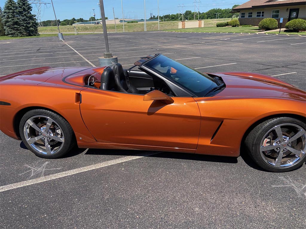 Corvettes for Sale: 2008 Corvette Convertible in Striking Atomic Orange ...