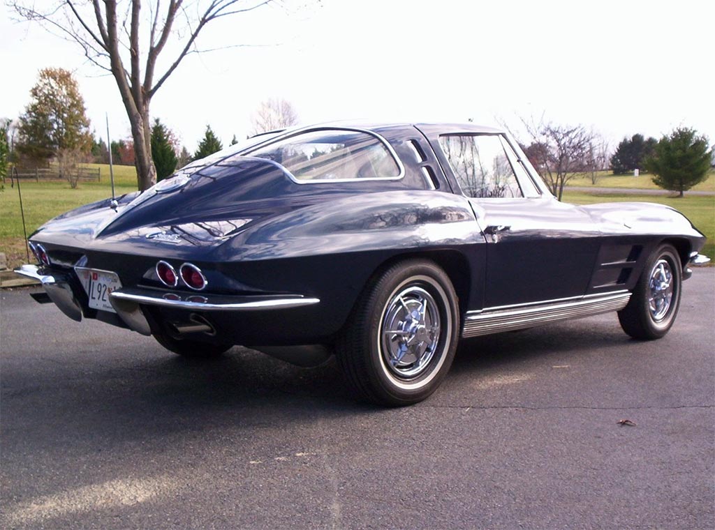 Corvettes for Sale: Daytona Blue 1963 Corvette Split Window Coupe on ...